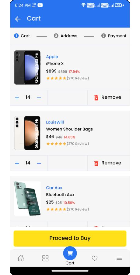 Ease Cart Grocery Electronic Ecommerce Android And Ios React Native