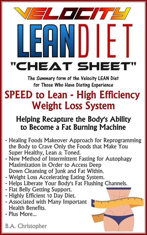 The Velocity Lean Diet Cheat Sheet Action Plan Edition By B A Christopher Ebook Read Free