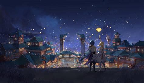 Lumine Paimon And Xiao Genshin Impact 8k Ultra HD Paimon Genshin Impact Lumine Genshin