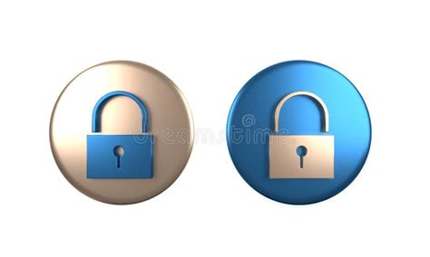 Colorful Lock Icon Isolated On White Background Padlock Sign Security Safety Protection