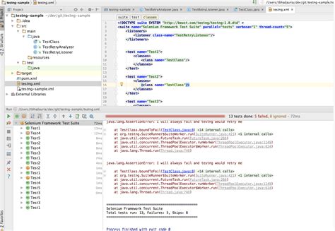 Retry Fail Test Generates Inconsistent Results In Parallel Tests Mode · Issue 1941 · Testng