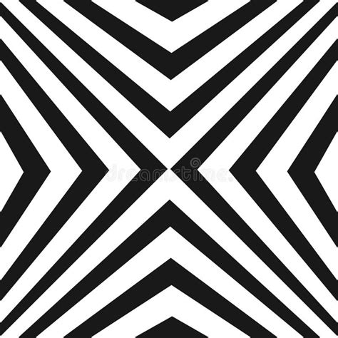 Vector Pattern With Black And White Stripes Diagonal Crossing Lines