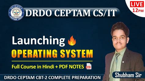 Operating System For Drdo Ceptam 10🔥 Cbt 2 Computer Science
