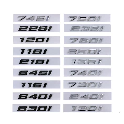 차량용 3d 크롬 문자 스티커 Bmw 118i 120i 218i 320i 325i 420i 430i 530i 540i 630i