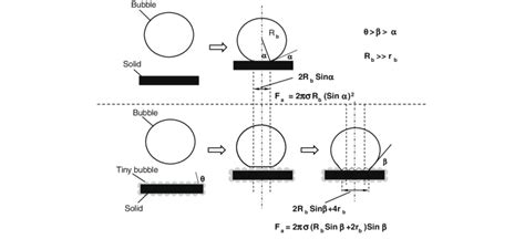 Role Of Tiny Bubbles In Enlarging Contact Angle Download Scientific