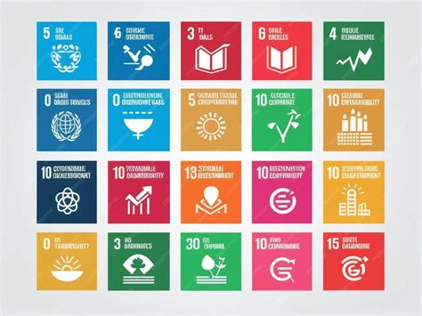 Sdg Color Icon Symbol Corporate Social Responsibility Element
