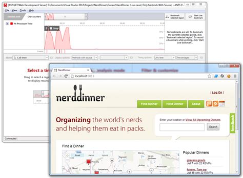 how to profile an asp application with ants performance profiler