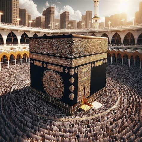 Islamic Kaba Sharif Makka Madina Muslim Ramadan Generative Ai Premium Ai Generated Image