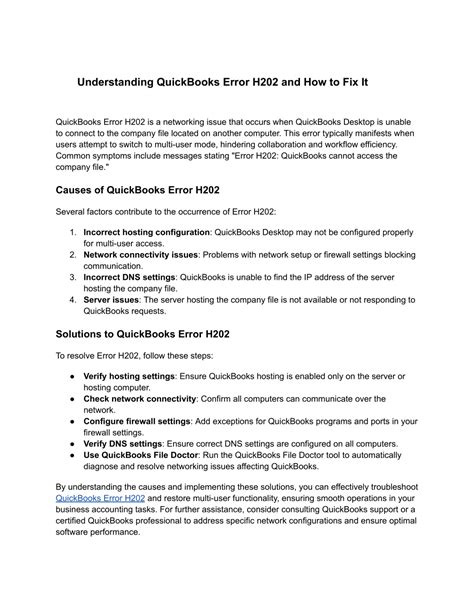 ppt quickbooks error h202 troubleshooting multi user mode issues