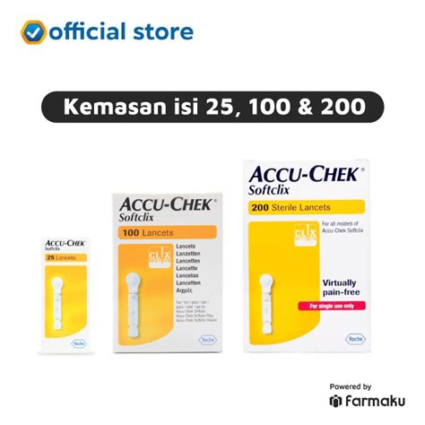 Promo Accu Chek Softclix Lancet Jarum Cek Tes Gula Darah Isi 200 Accuchek Diskon 13 Di Seller