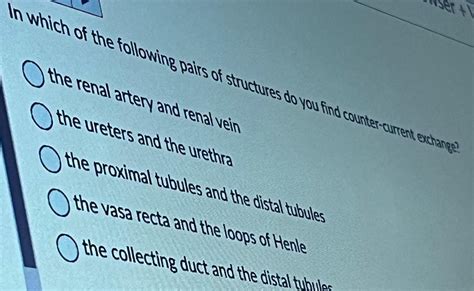[answered] in which of the following pairs of structures do you find