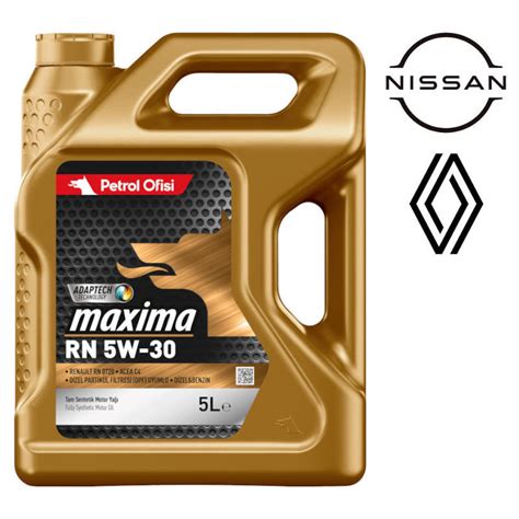 Petrol Ofisi Maxima RN 5W-30 моторное масло для Renault RN 0720 :: Ойл ...