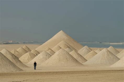 Jim Denevan Completes Monumental Land Art From Desert Sands At Manar Abu Dhabi Desert Sand Art