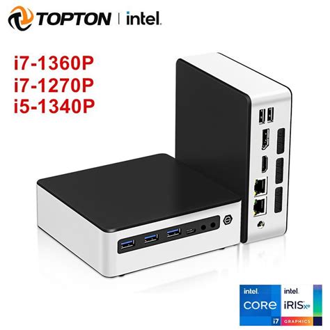 TOPTON Мини-ПК V330 (Intel Core i7-1270P, RAM 8 ГБ, SSD 256 ГБ, Intel ...