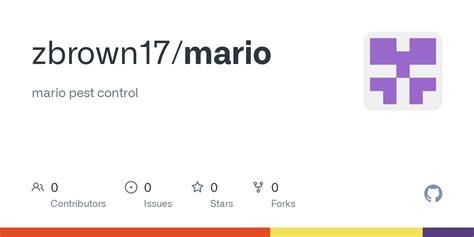 Github Zbrown17mario Mario Pest Control