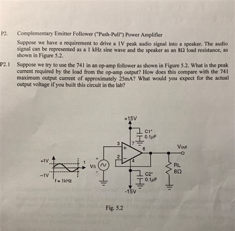 Solved P2 Complementary Emitter Follower Push Pull