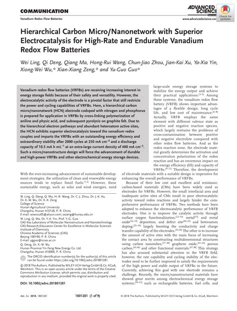 Pdf Hierarchical Carbon Micronanonetwork With Superior