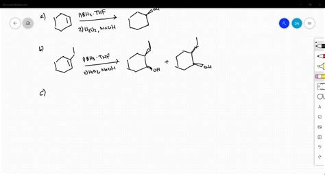 Solved What Stereoisomers Would Be Obtained From Hydroboration Oxidation Of The Following