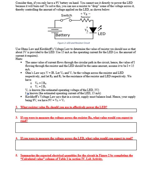Solved Consider Then If You Only Have A 9 V Battery On