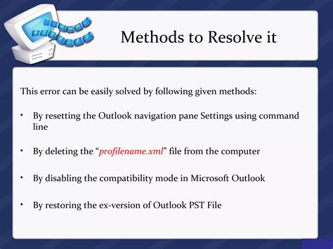 Fix Outlook Error Cannot Start Microsoft Outlook Ppt