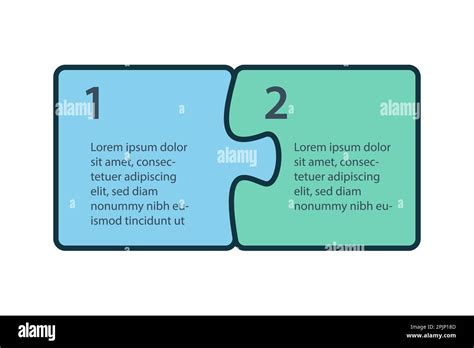 Steps Infographics Puzzle Sequence Two Elements Of Puzzle Process