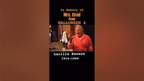 Halloween 2 Mrs Elrod Actress Lucille Benson Grave Famousgraves