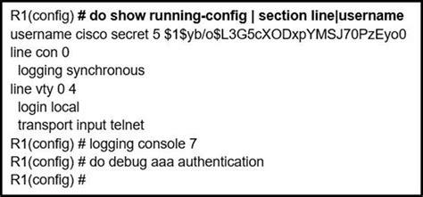 Which Action Ensures That Debug Messages Are Displayed For Remote Logins Exam4training
