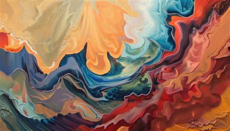 Displaying A Burst Of Brilliant Colors Within A Dynamic And Abstract Swirling Motion Aig62 Stock