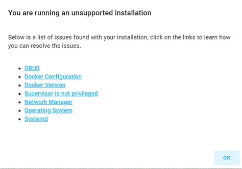 Fix Unsupported Installation In Supervisor Home Assistant Os Home Assistant Community