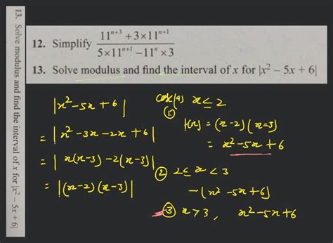 Solve Modulus And Find The Interval Of X For Leftx 2 5 X6right