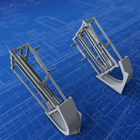 1 96 Royal Navy 2 Sextuple Rocket Flare Launchers Mki Micro Master