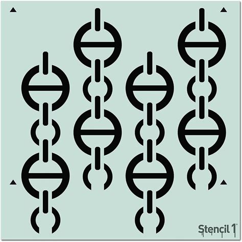 Stencil1 Chains Couture Repeat Pattern Stencil 11 X 11