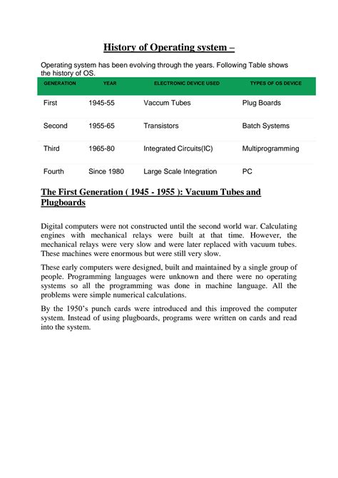 SOLUTION History Of Operating System Studypool
