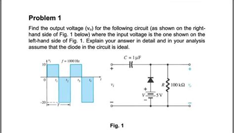 Solved Problem 1find The Output Voltage Vo For The