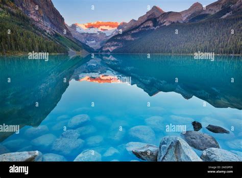 Beautiful Lake Louise In Banff National Park Canada Photographed At