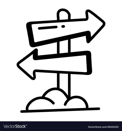 Direction Board Royalty Free Vector Image Vectorstock