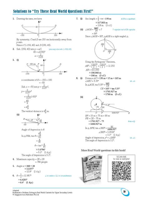 101 Additional Mathematics Questions To Do Before The Exam Real World