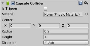 Unity Manual Capsule Collider