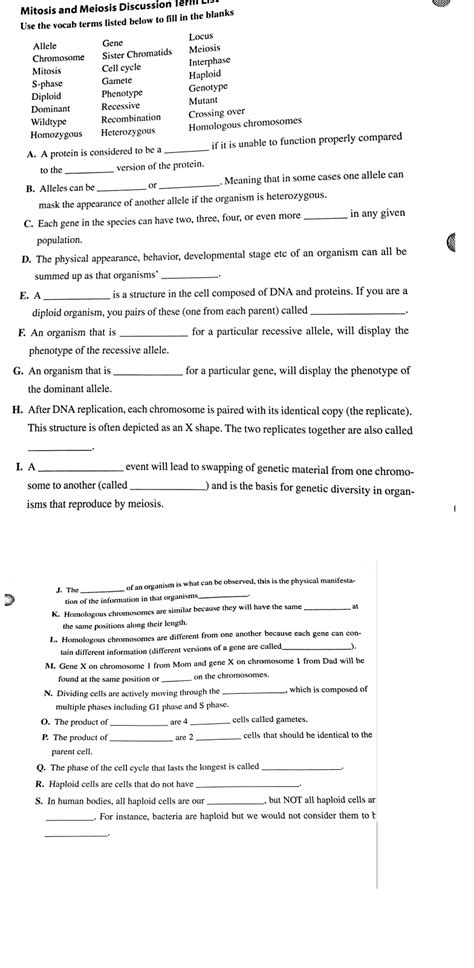 solved use the vocab terms listed below to fill in the
