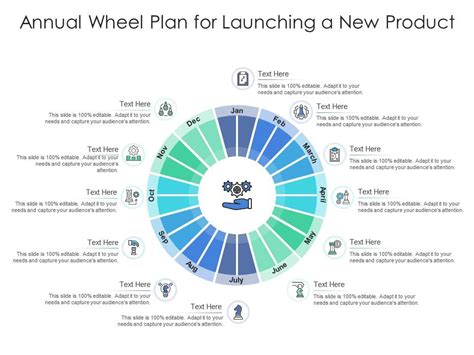 Annual Wheel Plan For Launching A New Product Infographic Template