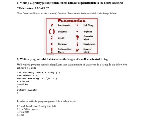Solved 1 Write A C Prototype Code Which Counts Number Of