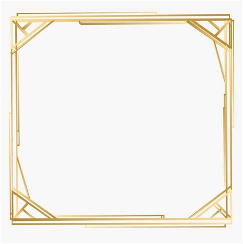 Gold Polygonal Geometric Frame 18872485 PNG 53 OFF