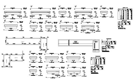 Column Detail Schedule Drawing In Dwg File