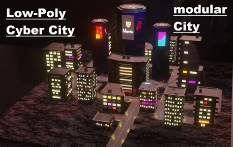3d Modular Cyber City Turbosquid 1962360
