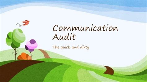 Communication Audit