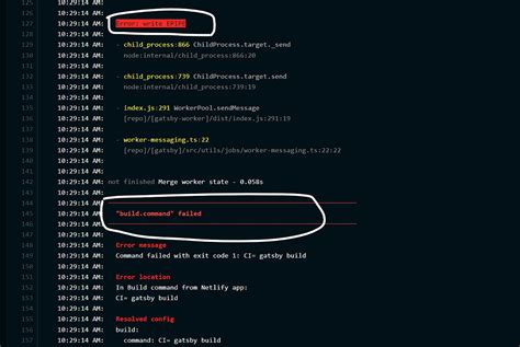 Error Unhandled Exception Write Epipe Support Netlify Support Forums