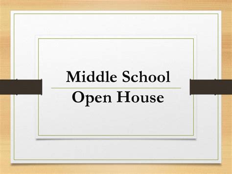 Middle Babe Open House Powerpoint Printable PDF Template