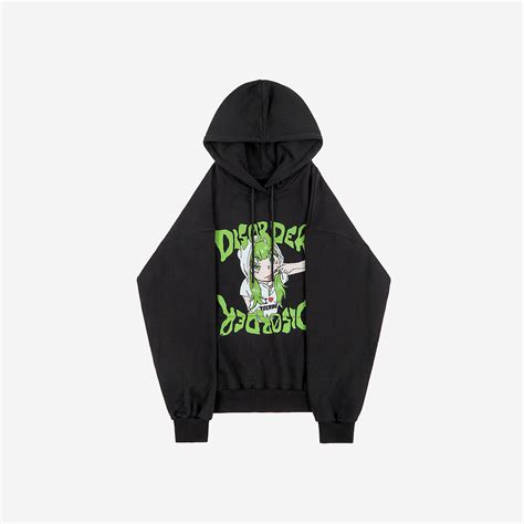 선데이오프클럽 아이 러브 테크노 후드 블랙 Sundayoffclub Kream