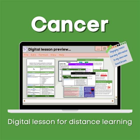 Cancer Distance Learning Cmgs Science Lessons