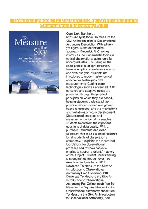 Ppt Download Ebook To Measure The Sky An Introduction To